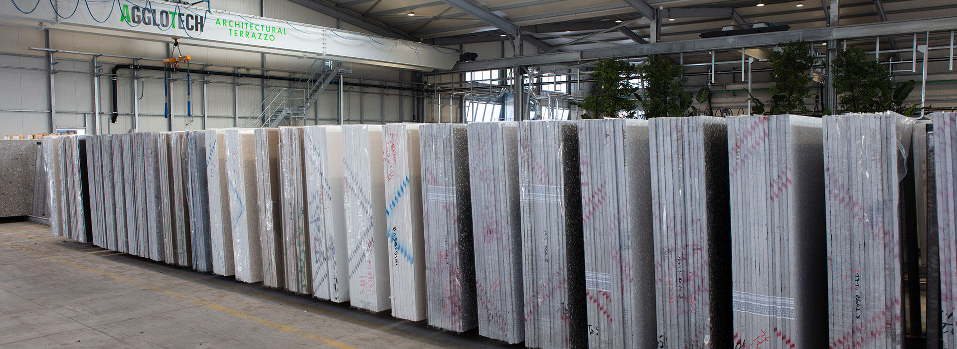 Semi-finished 250×140 cm slabs - Agglotech | Architectural Terrazzo